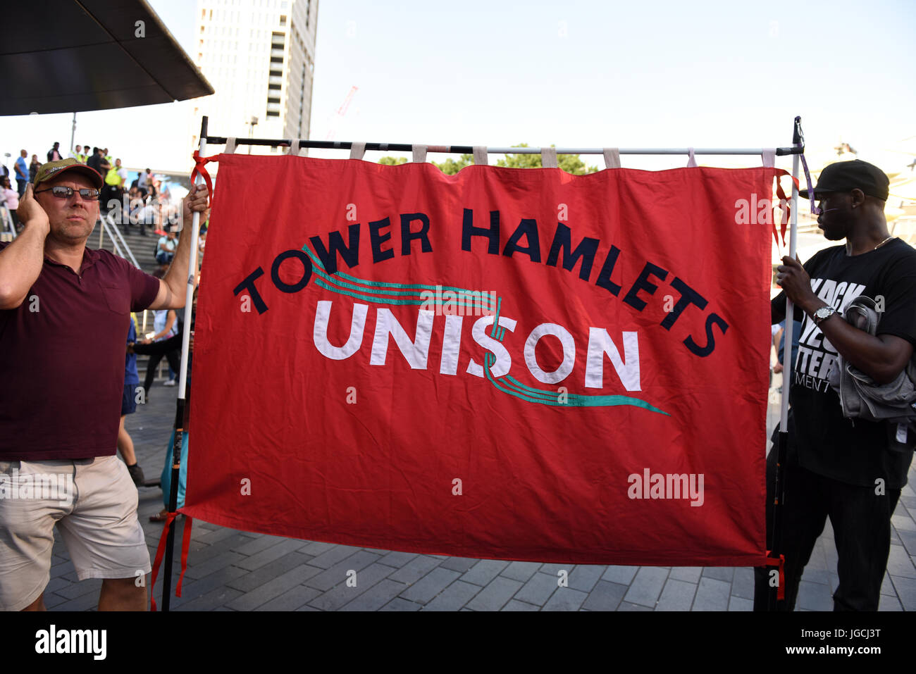 Tower hamlets unison banner hi-res stock photography and images - Alamy