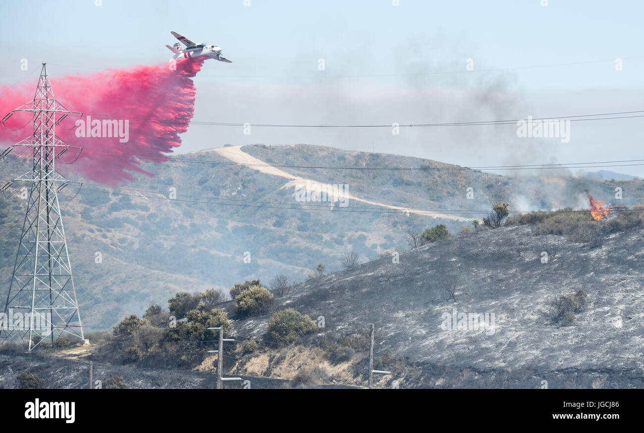 San Clemente/Talega, California, USA. 5th July, 2017. A Cal Fire ...