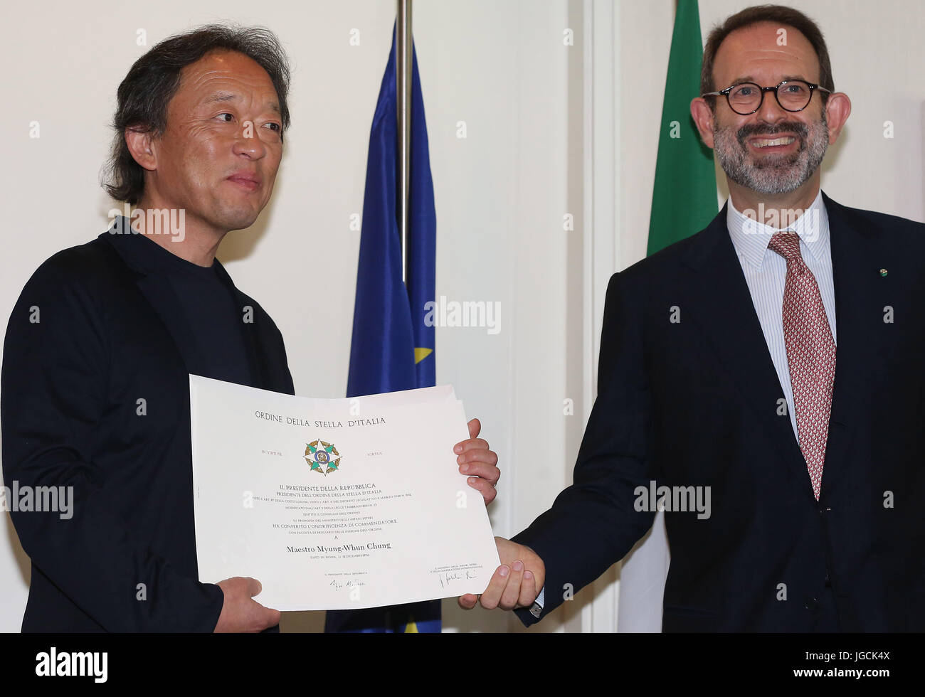 Maestro Chung gets Italian merit order South Korean conductor Chung ...