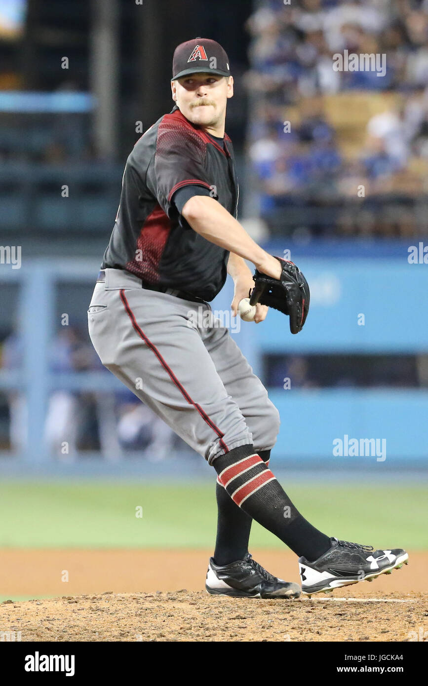 Los Angeles, CA, USA. 5th July, 2017. Arizona Diamondbacks relief ...