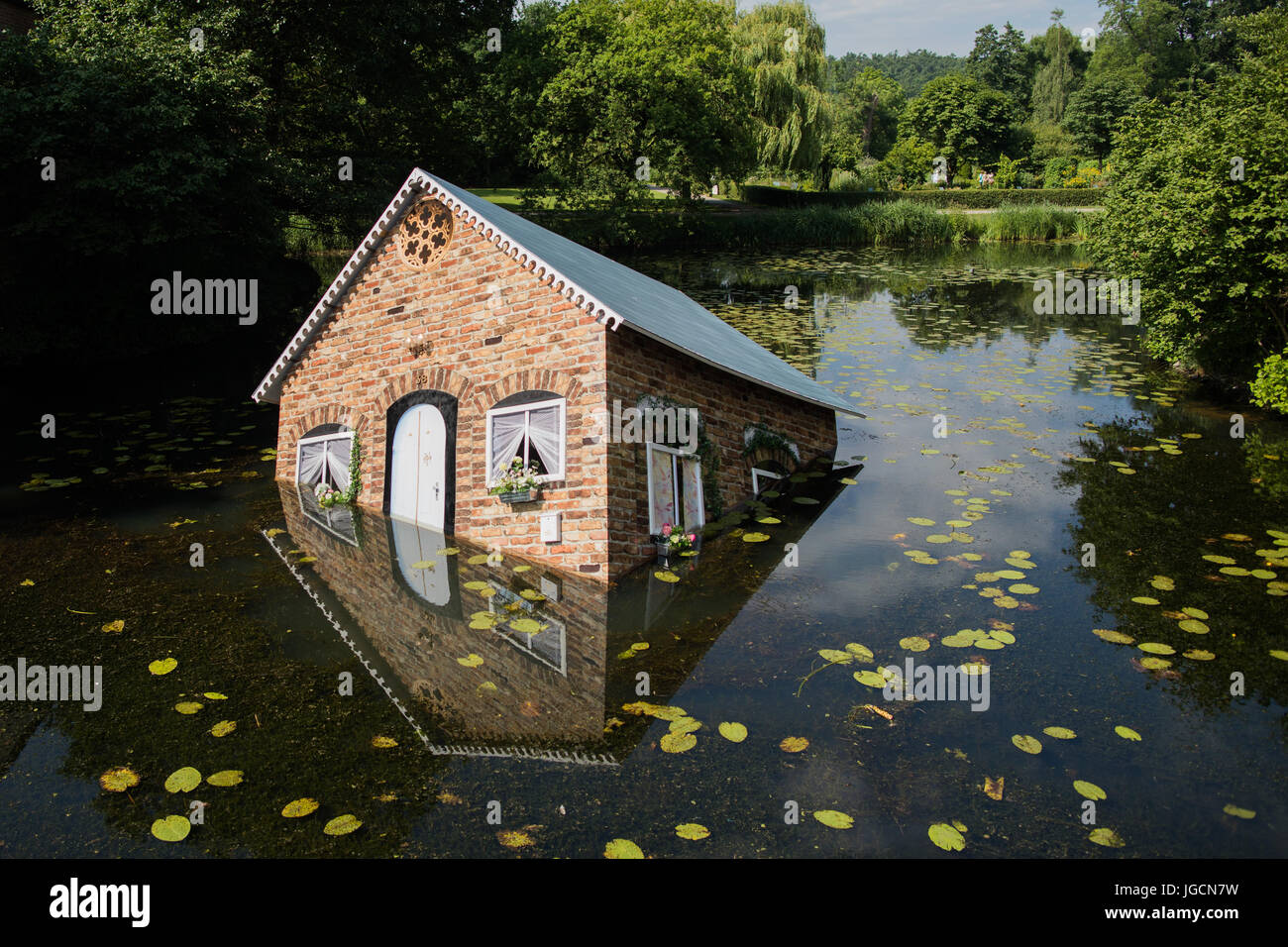 Bedburg-Hau, Germany. 6th July, 2017. The installation 'Atlantis' by ...