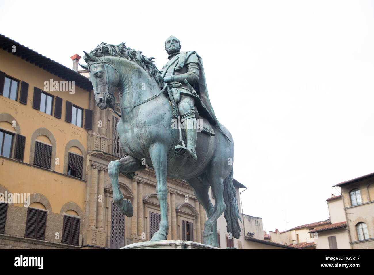 Statue of Cosimo I de' Medici by Giambologna, Florence, Italy Stock ...