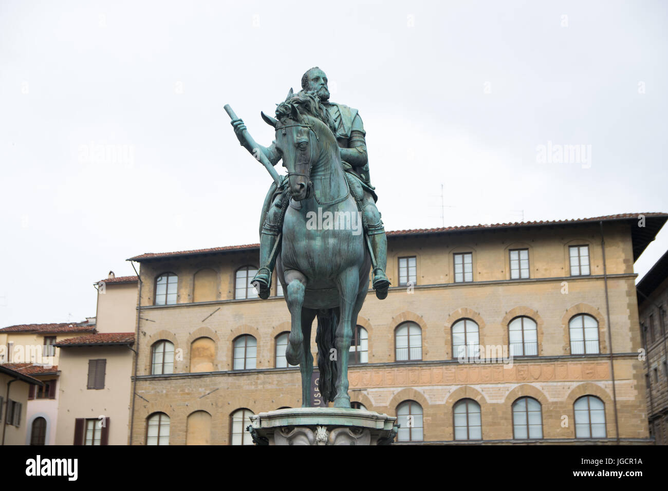 Statue of Cosimo I de' Medici by Giambologna, Florence, Italy Stock ...