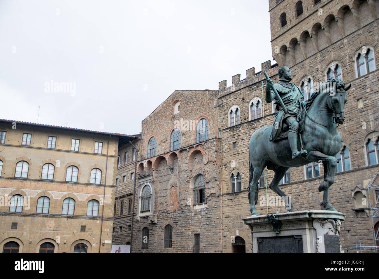 Statue of Cosimo I de' Medici by Giambologna, Florence, Italy Stock ...