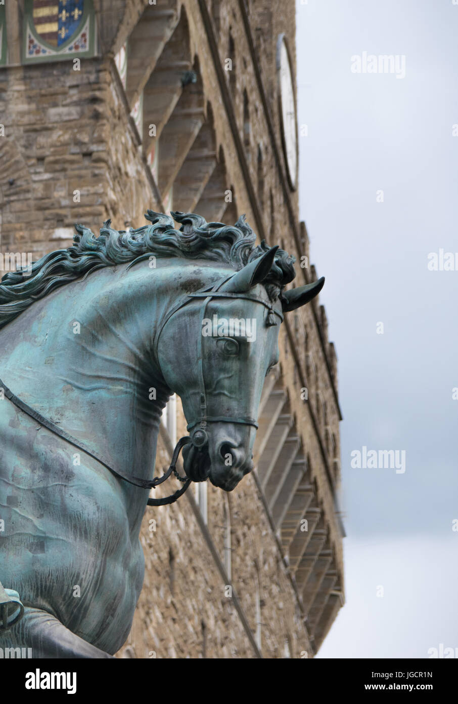 Statue of Cosimo I de' Medici by Giambologna, Florence, Italy Stock ...