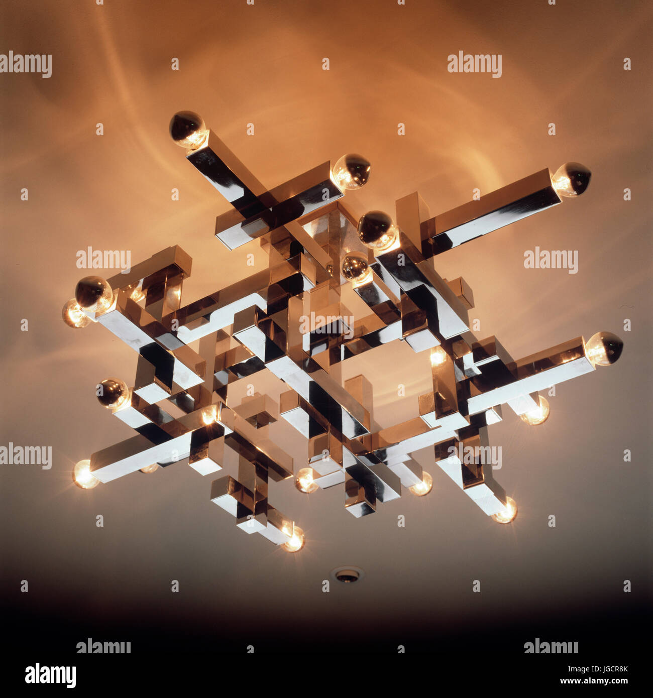 Modern metal chandelier hi-res stock photography and images - Alamy