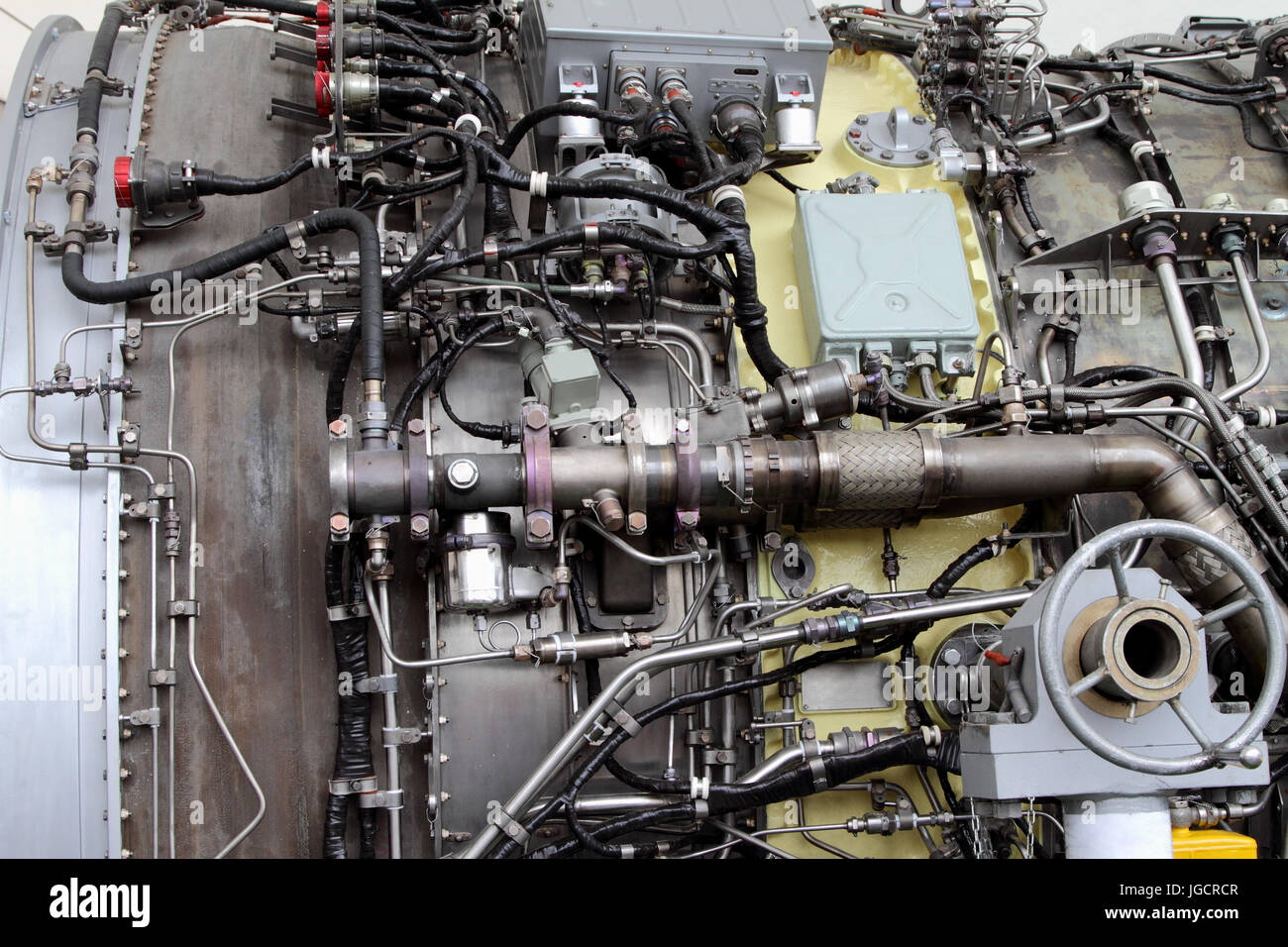 The jet engine side view Stock Photo - Alamy