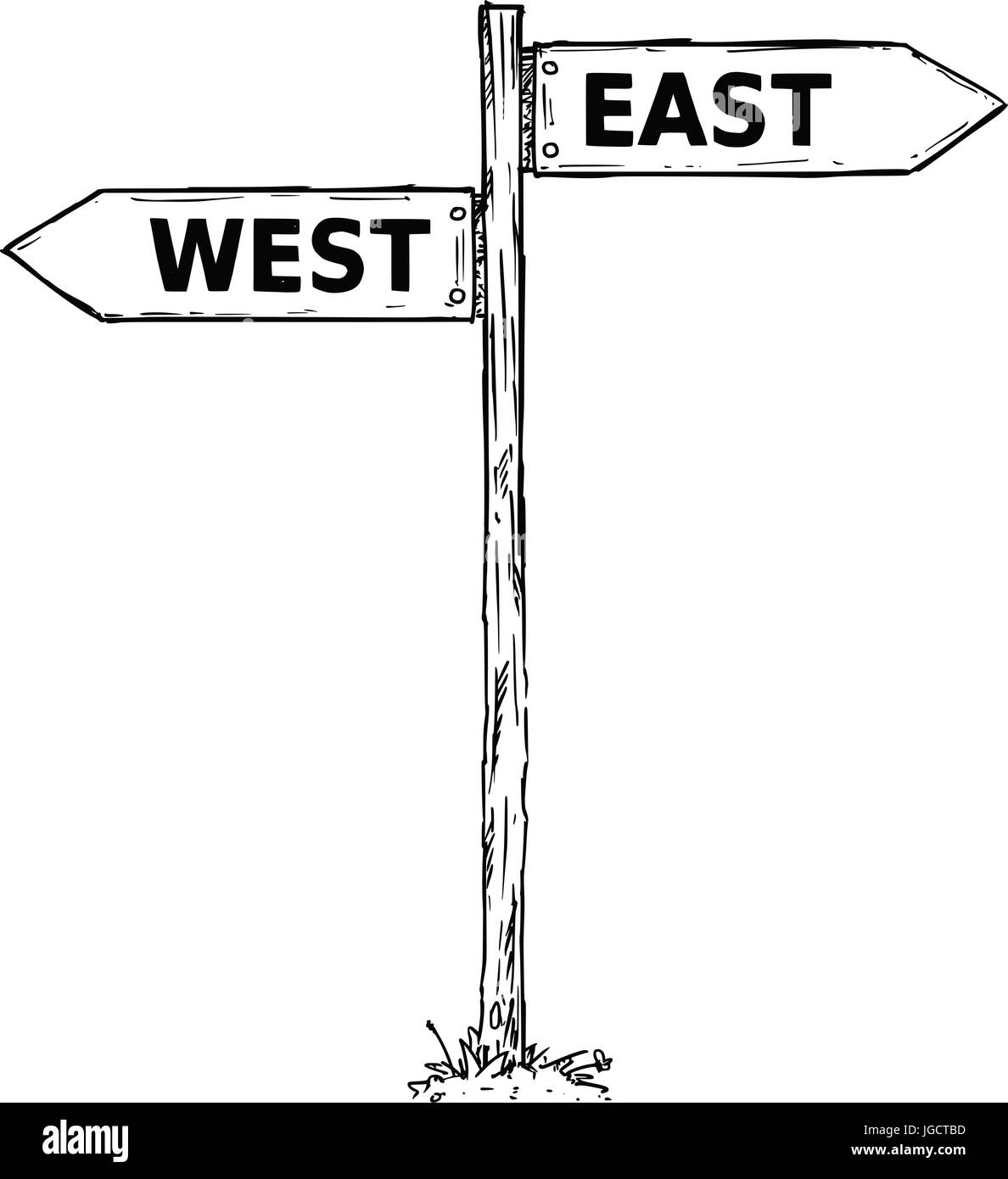 Right west Stock Vector Images - Alamy