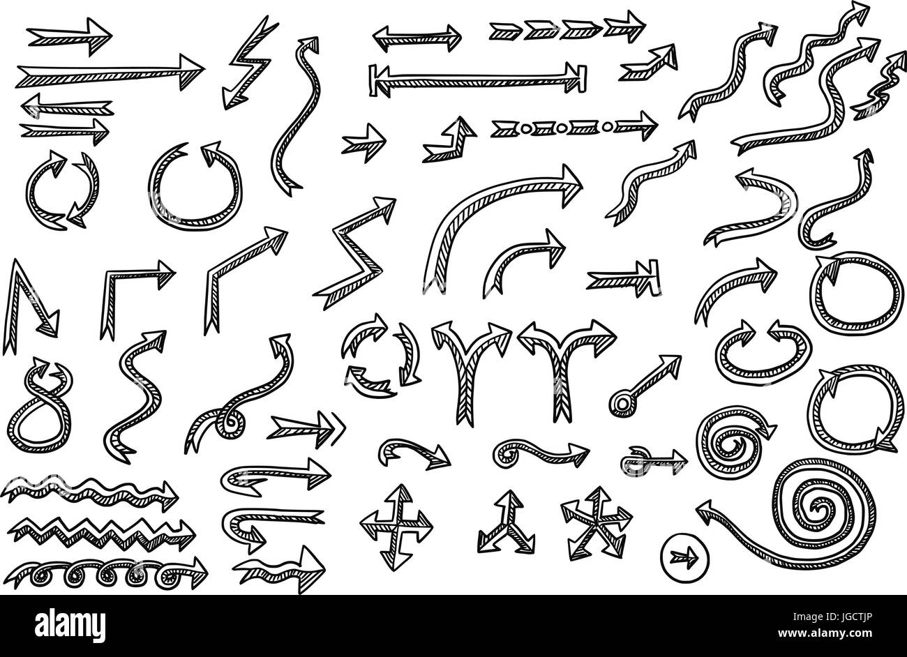 Cartoon pointing arrow symbol hi-res stock photography and images - Alamy