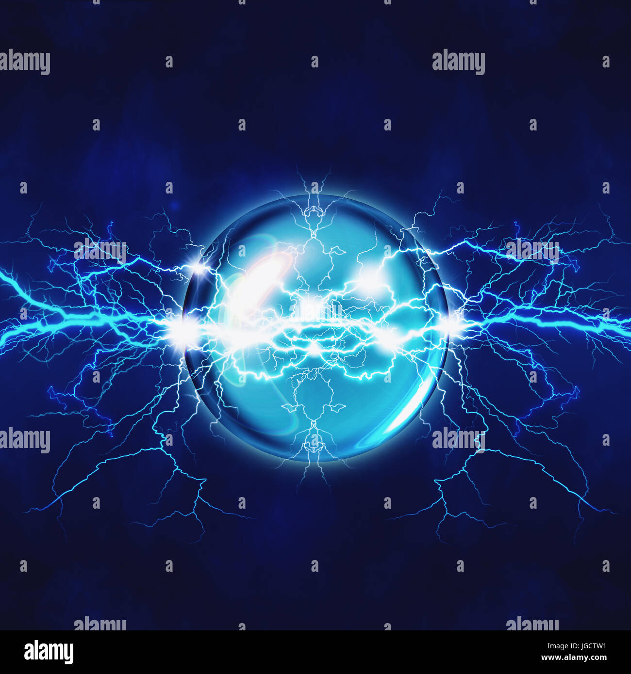 Magic ball, abstract backgrounds with electric light and magical sphere ...