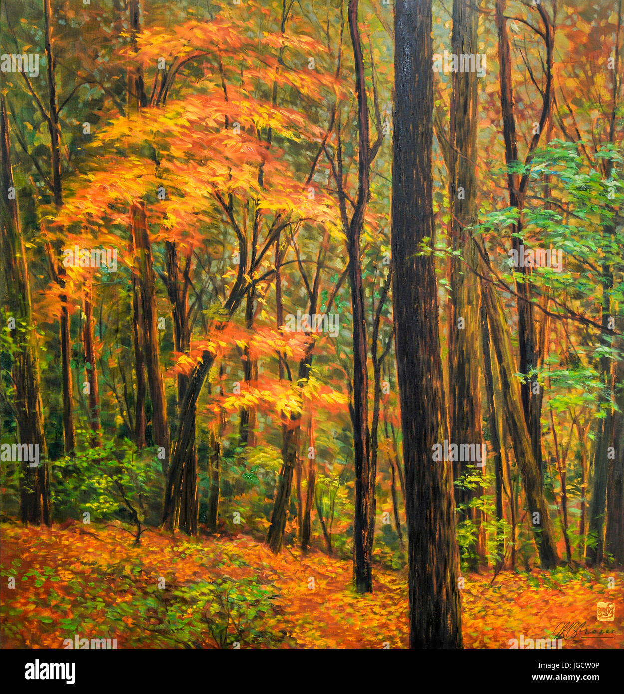 Painting of nature Stock Photo - Alamy