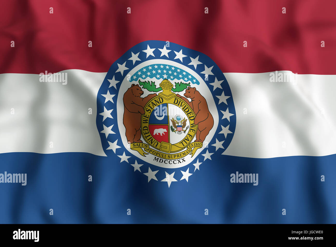 Missourian city flag hi-res stock photography and images - Alamy