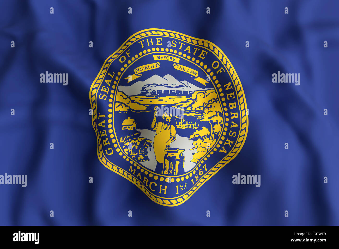 Nebraskan flag hi-res stock photography and images - Alamy