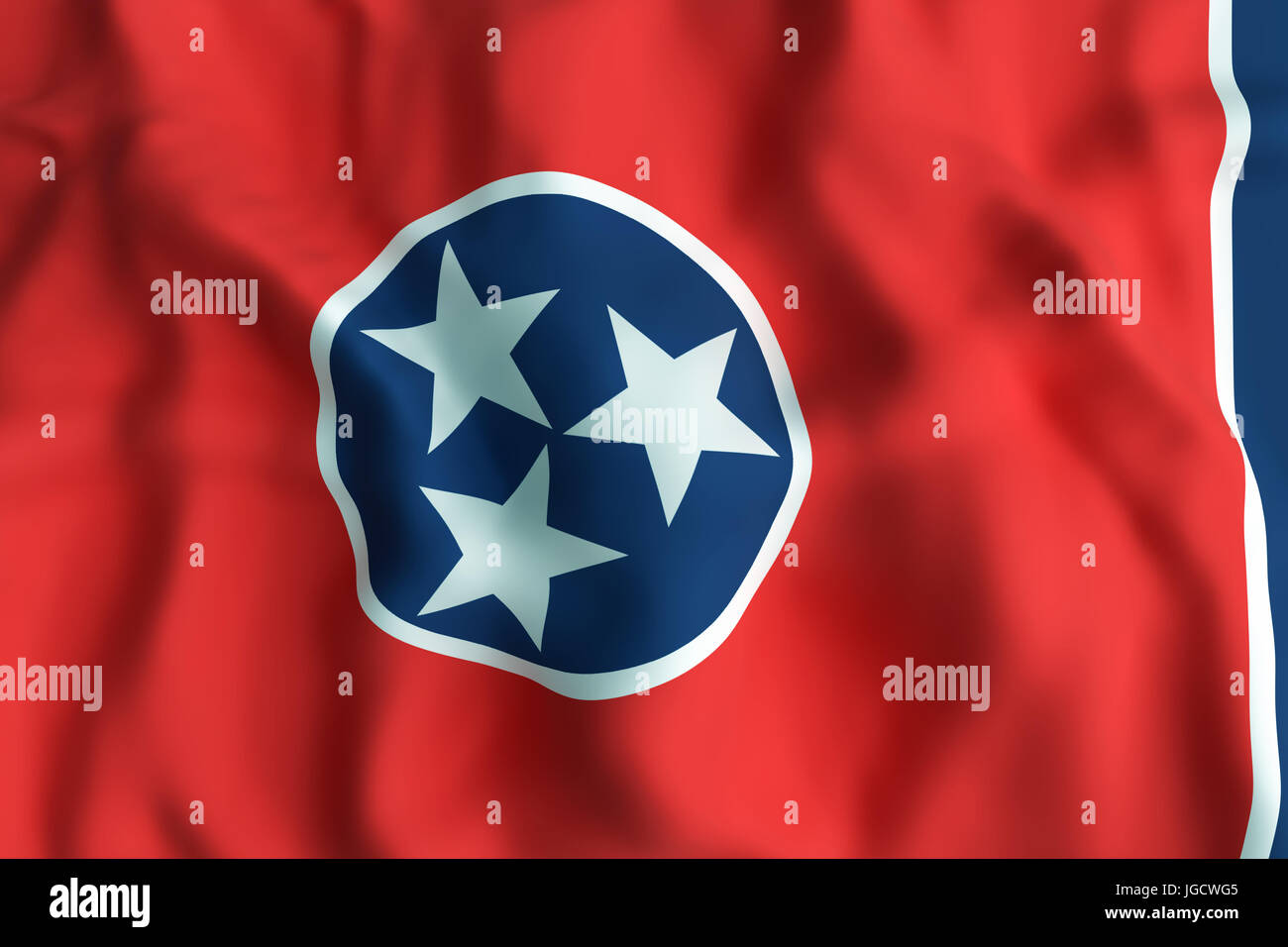 3d rendering of a Tennessee State flag Stock Photo - Alamy