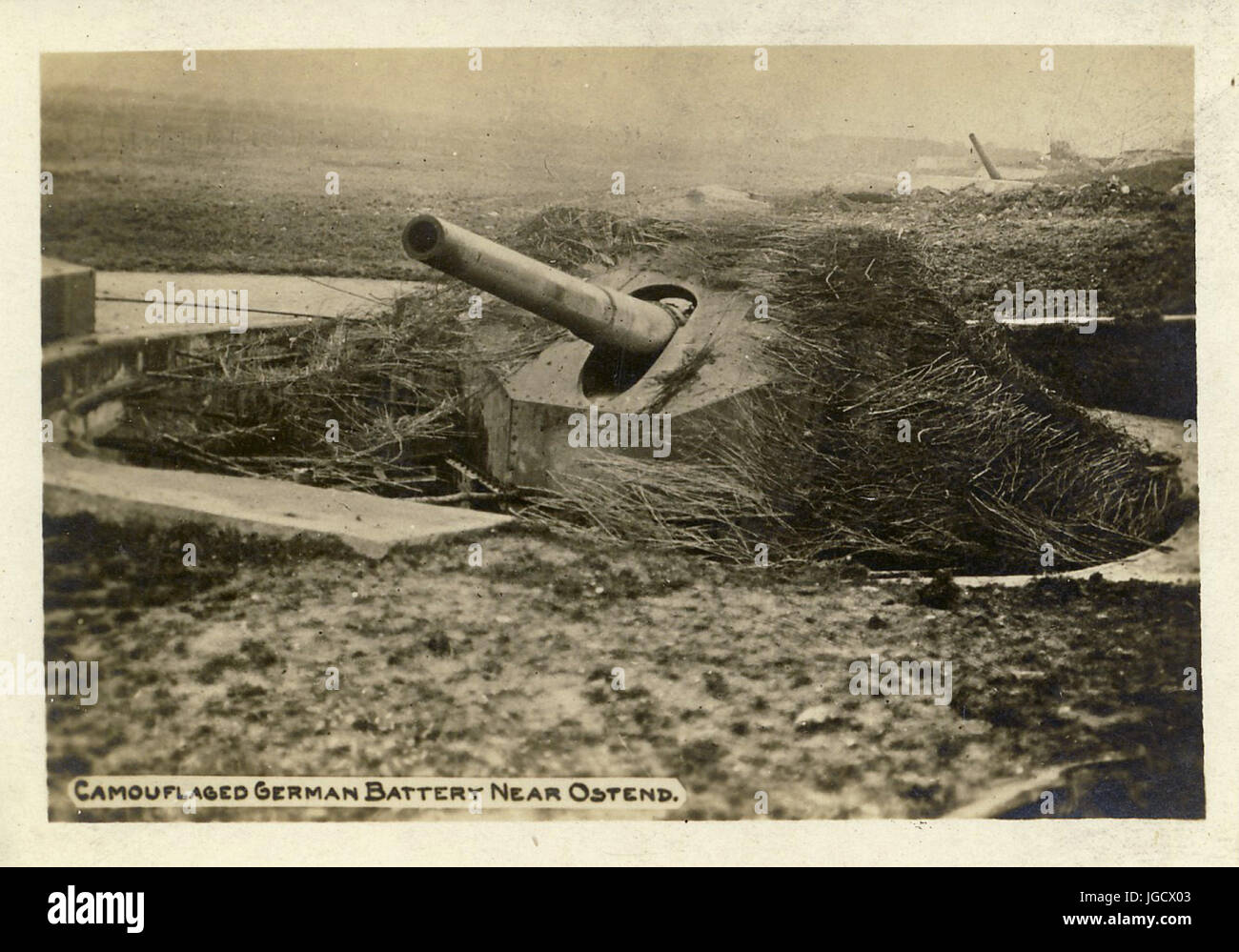 U.S.A in WWI - German Battery Stock Photo - Alamy