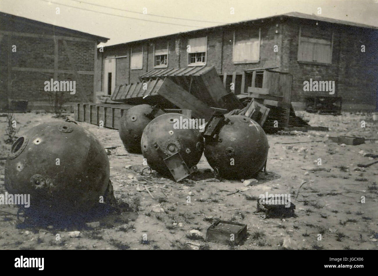 U.S.A in WWI - German Mines at Ostend Stock Photo - Alamy