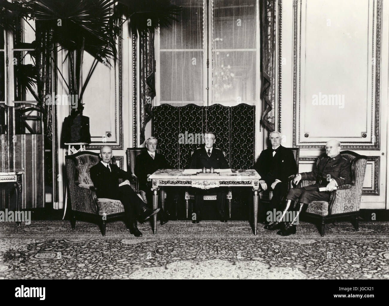 Paris Peace Conference - Versailles Peace Conference Stock Photo - Alamy