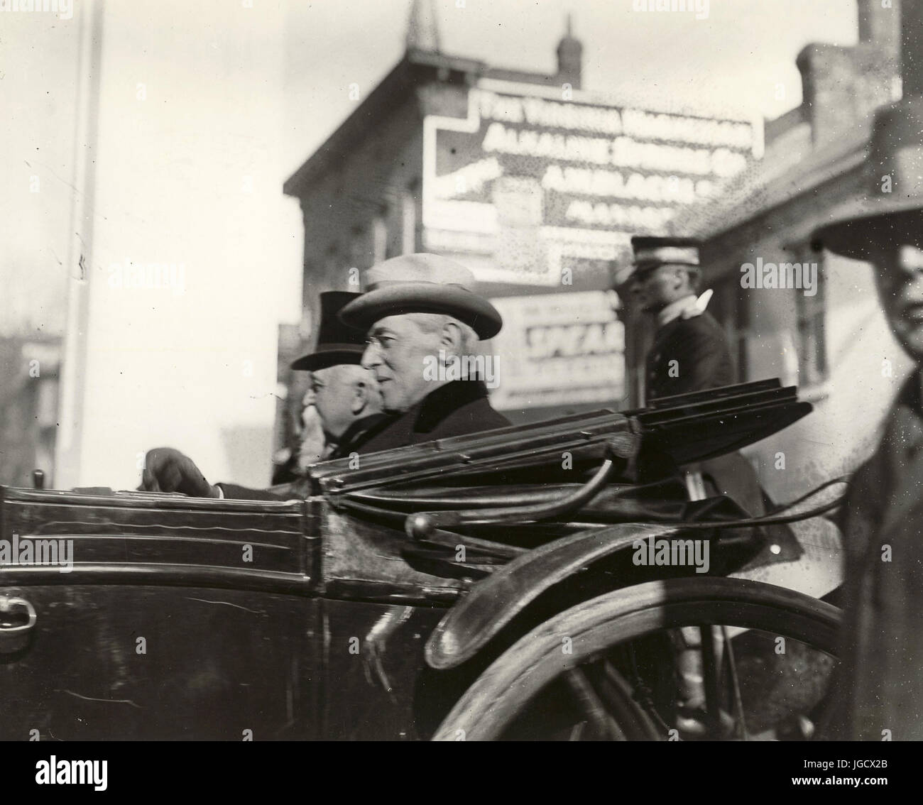 Wilson and Governor Mann of VA Stock Photo - Alamy