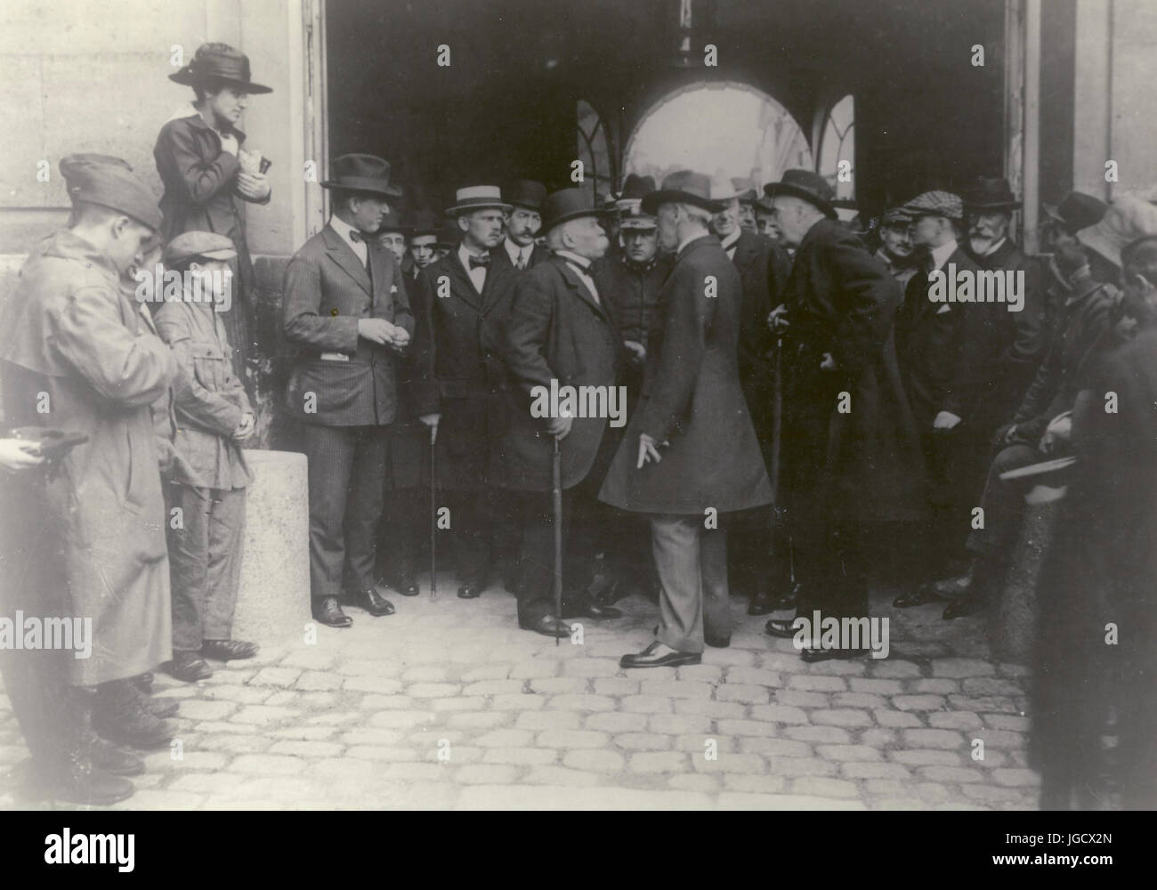 U.S.A in WWI - Wilson with Clemenceau Stock Photo - Alamy