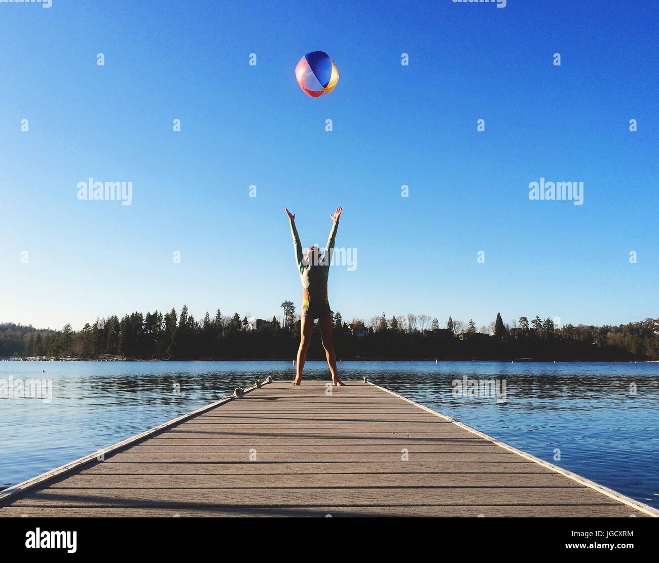 Beach Ball In Air High Resolution Stock Photography and Images - Alamy