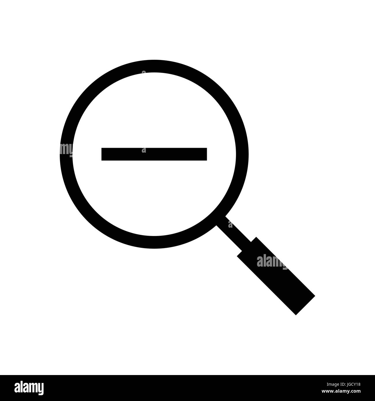 Zoom out icon, iconic symbol on white background. Vector Iconic Design ...