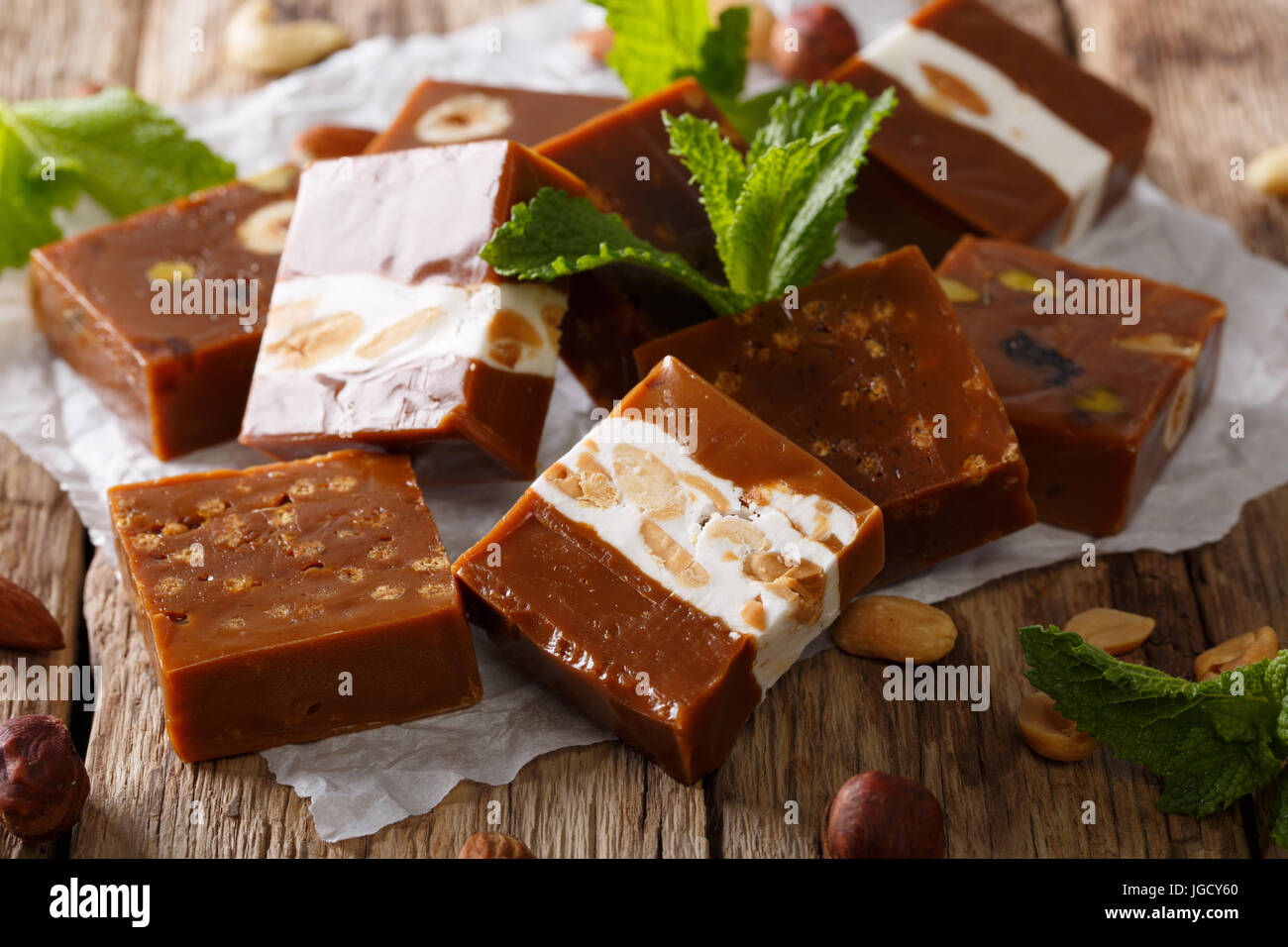 Soft butterscotch candy hi-res stock photography and images - Alamy