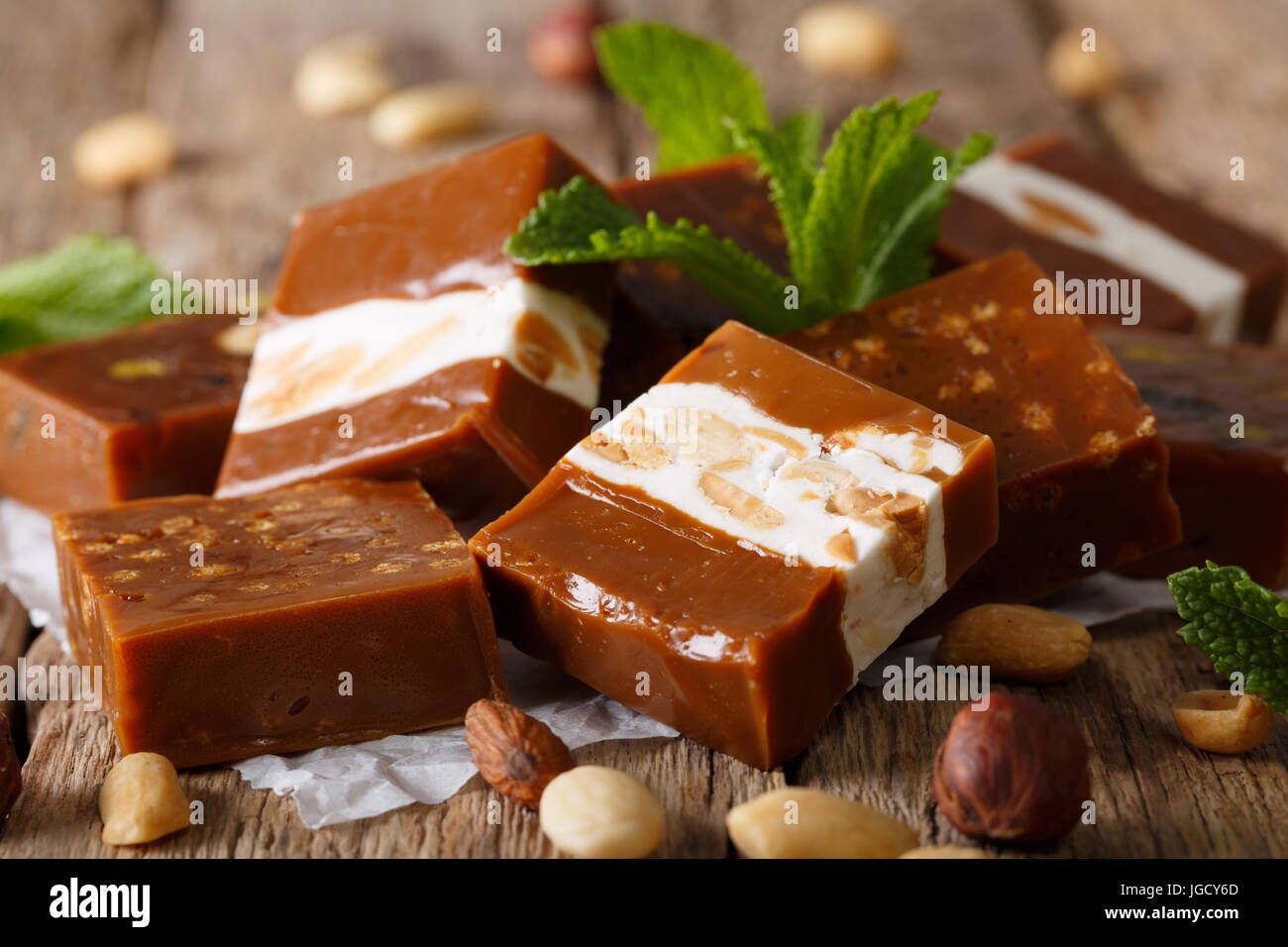 Soft butterscotch candy hi-res stock photography and images - Alamy