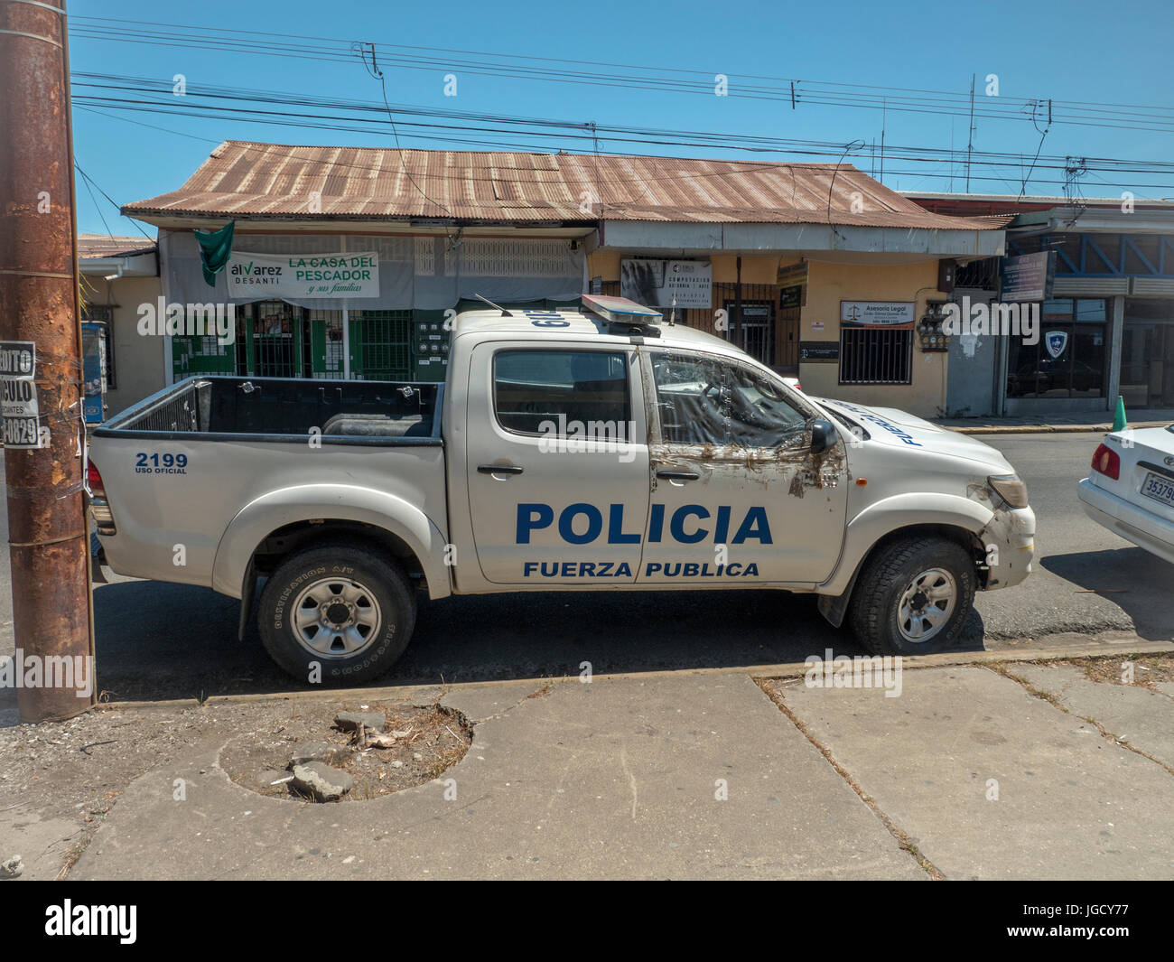 Ministry of Public Safety Police Pick Up Truck In Puntarenas Costa Rica ...