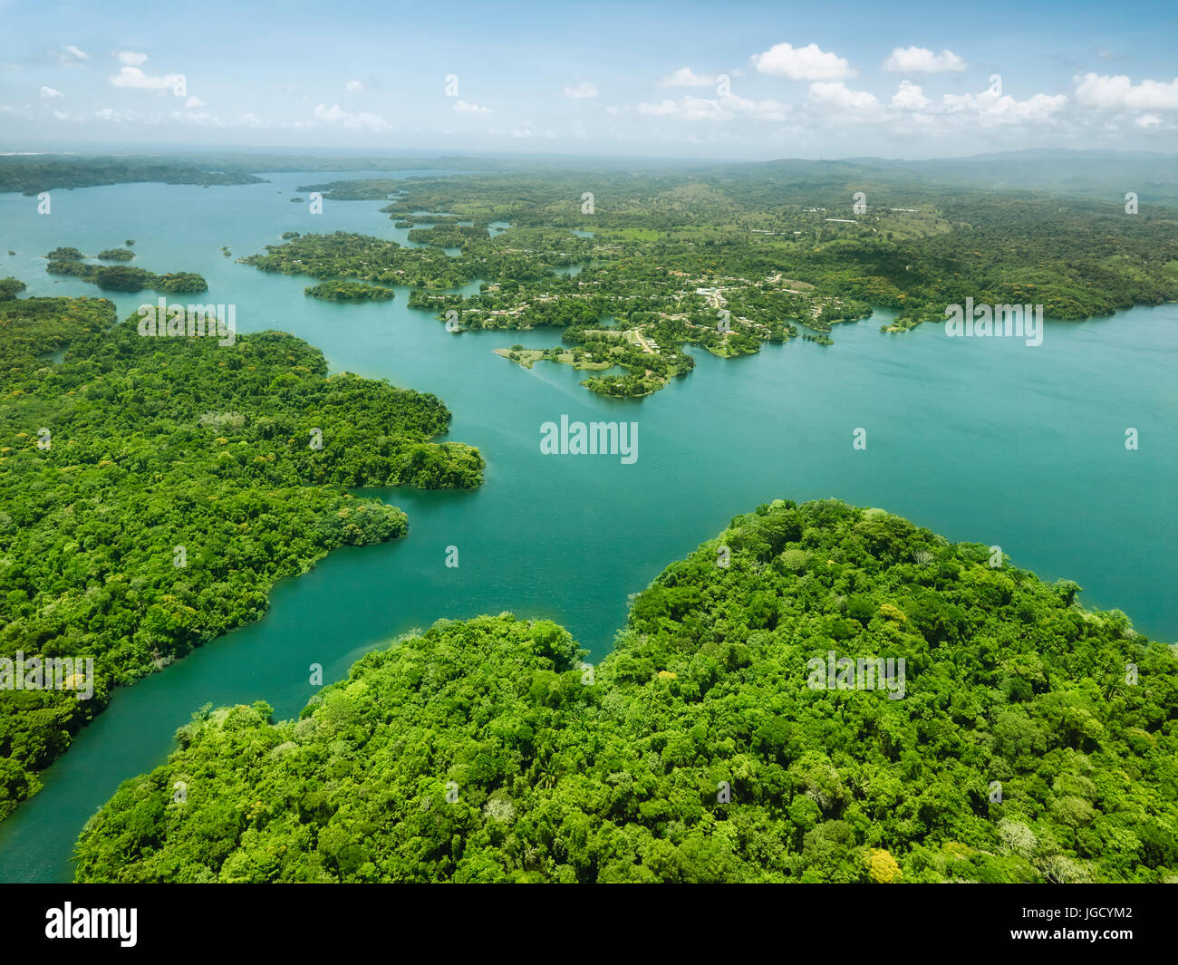 Aerial view panama canal on hi-res stock photography and images - Alamy