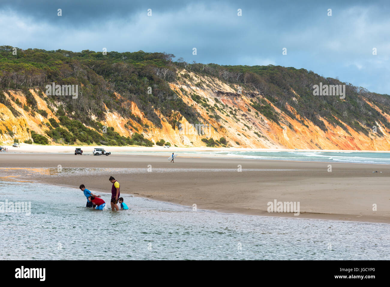 Double Island Point and the coloured sands of Rainbow Beach, Great ...