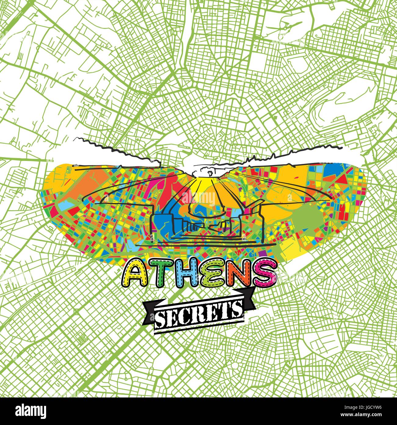 Athens tourist map 60 photos - Guidebookbali.com