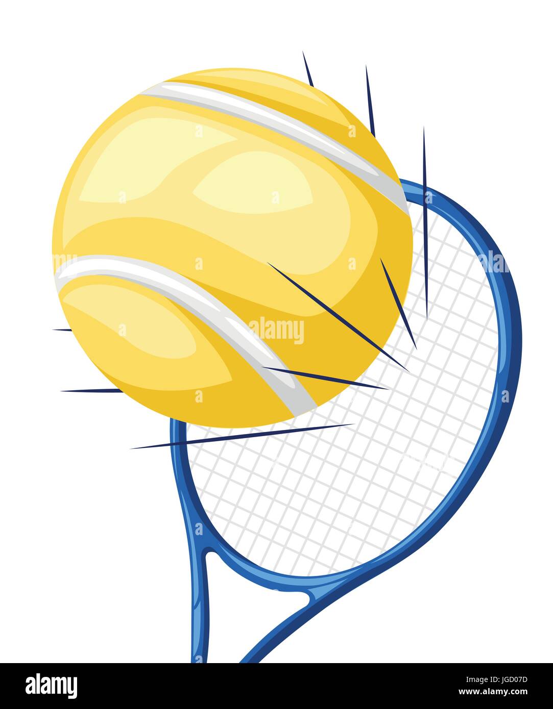 Tennis rackets, tennis rackets icon, sport. Flat design, vector ...