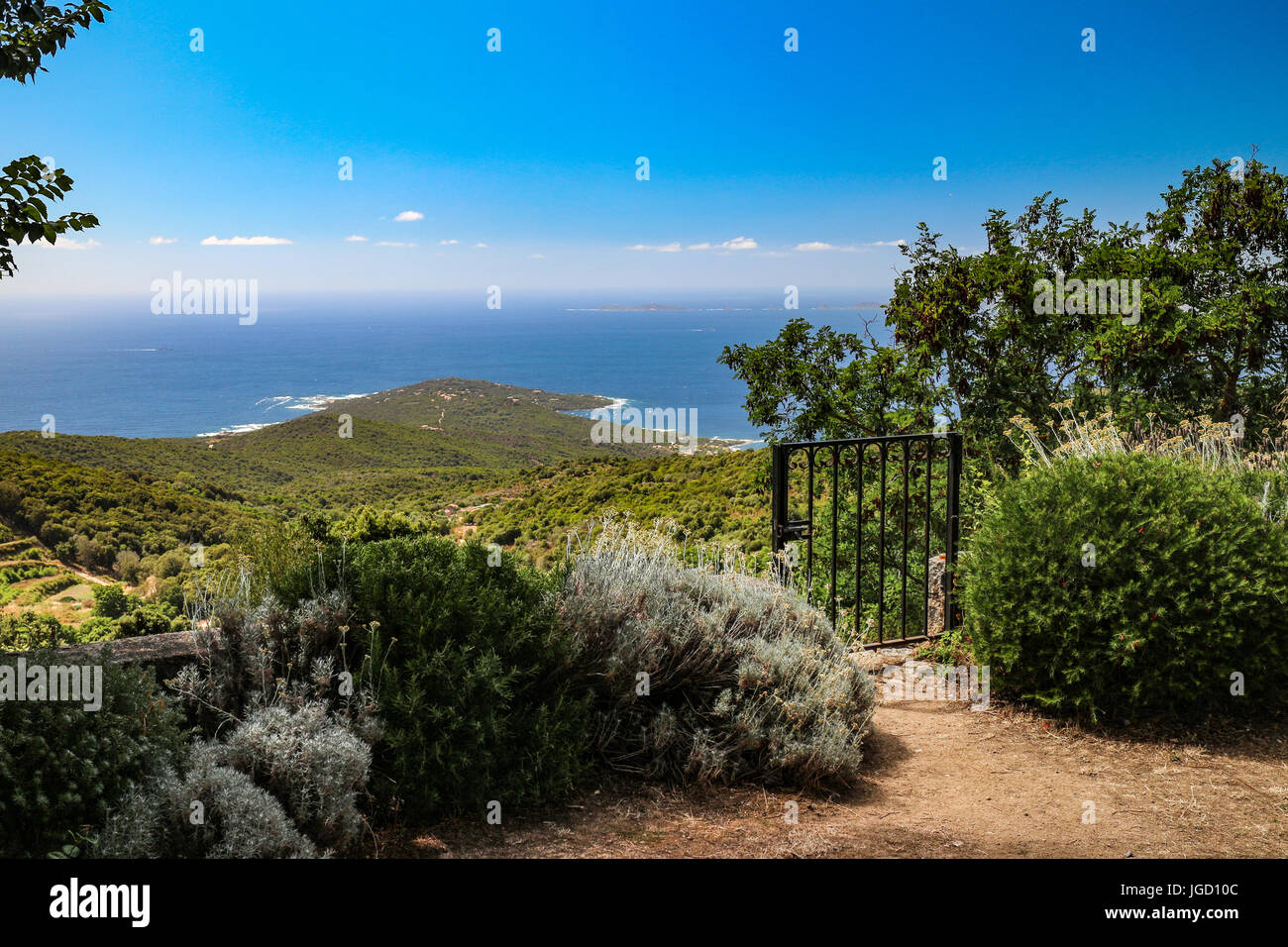 Corsica vegetation village hi-res stock photography and images - Alamy