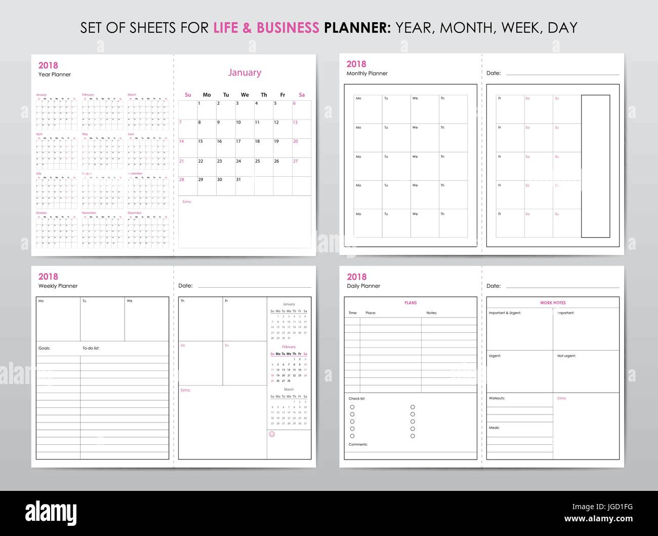 Life and work Stock Vector Images - Alamy