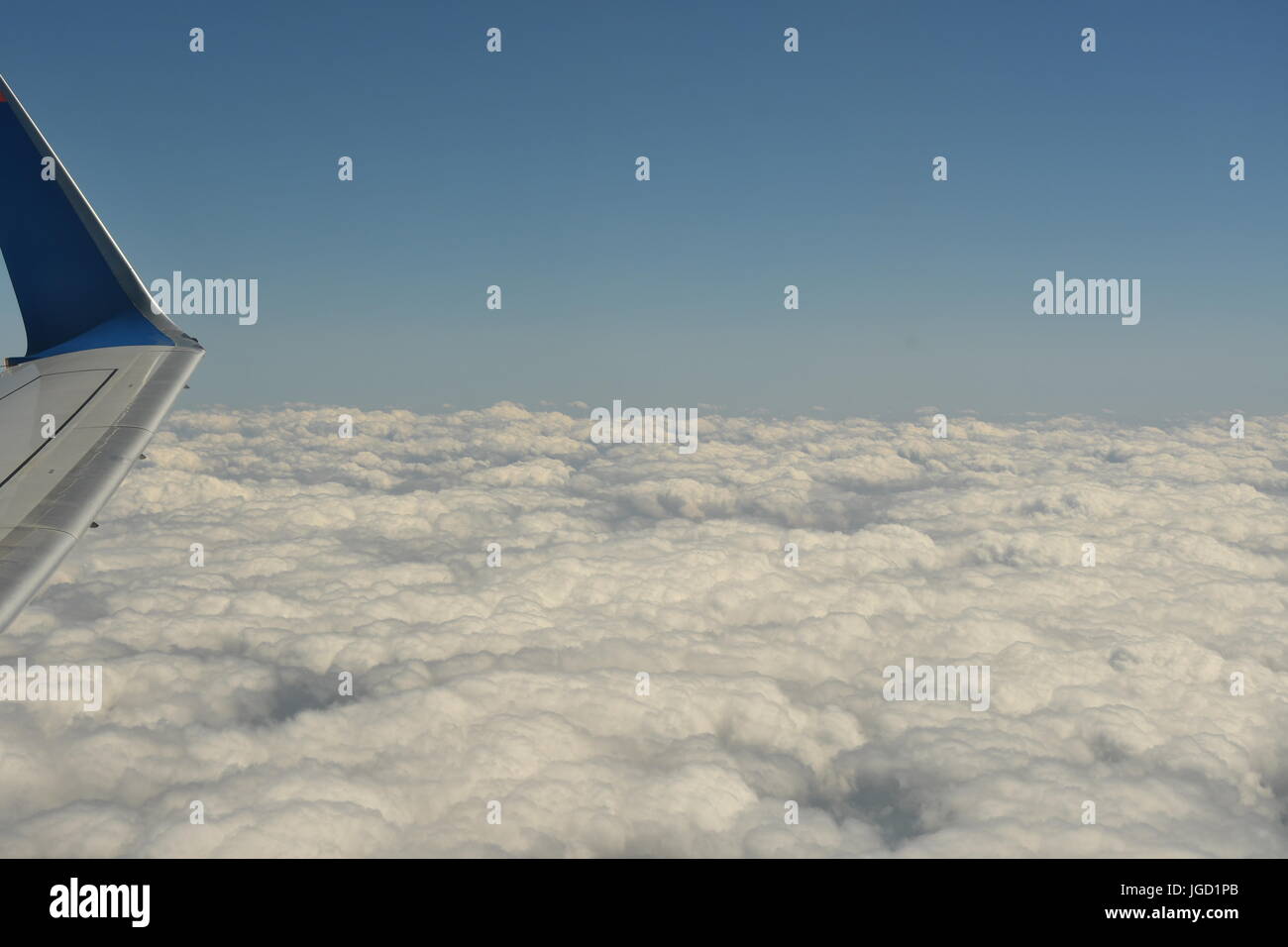 sky earth view from the airplane Stock Photo - Alamy