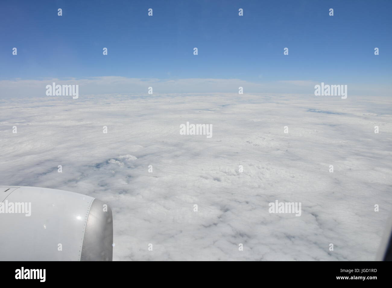 sky earth view from the airplane Stock Photo - Alamy