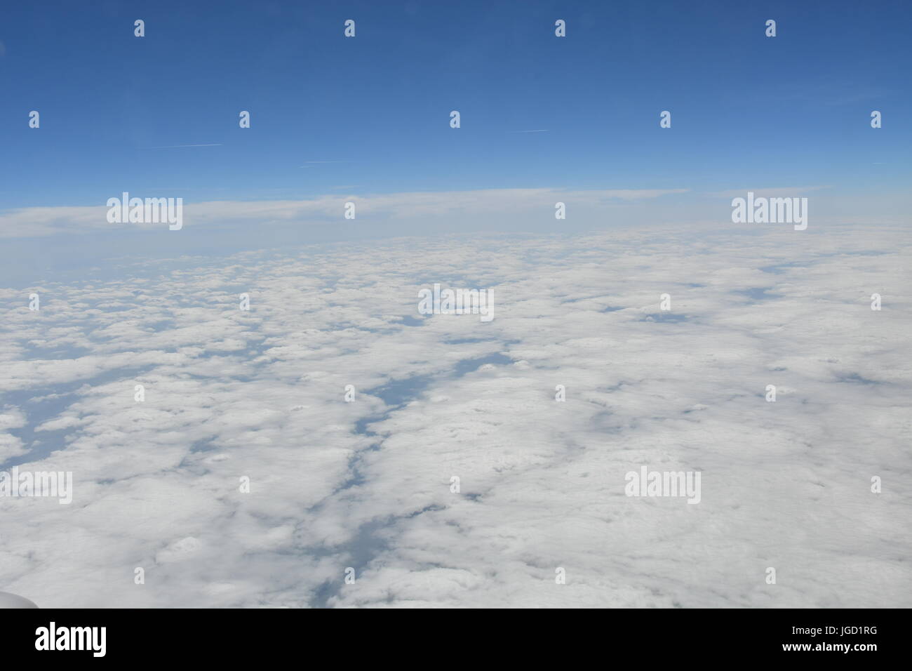 sky earth view from the airplane Stock Photo - Alamy