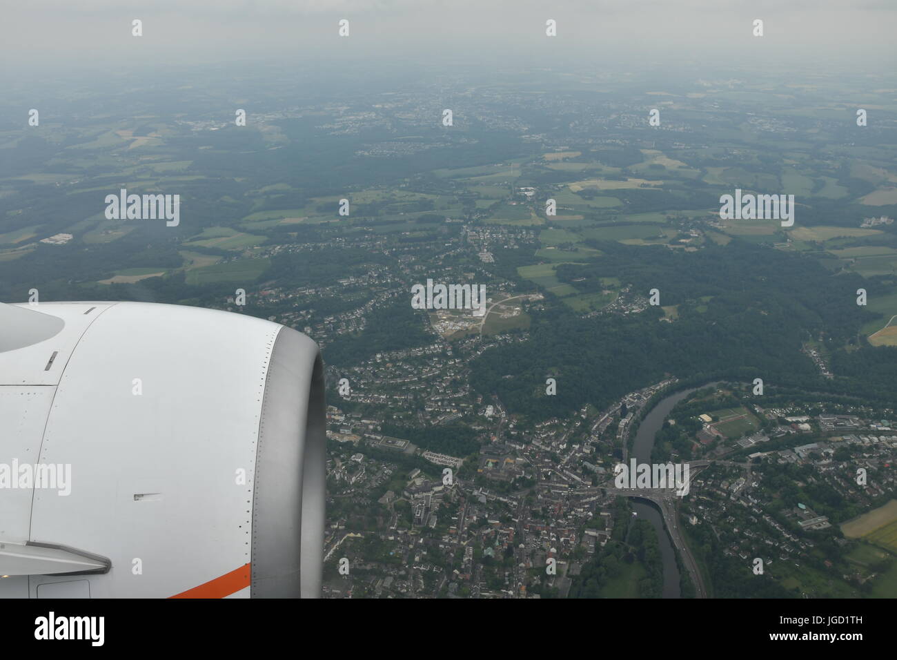 sky earth view from the airplane Stock Photo - Alamy