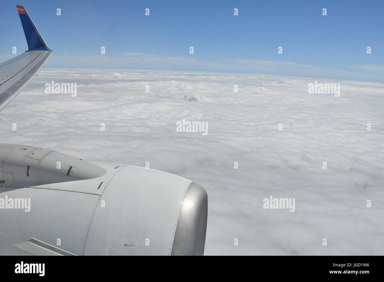 sky earth view from the airplane Stock Photo - Alamy