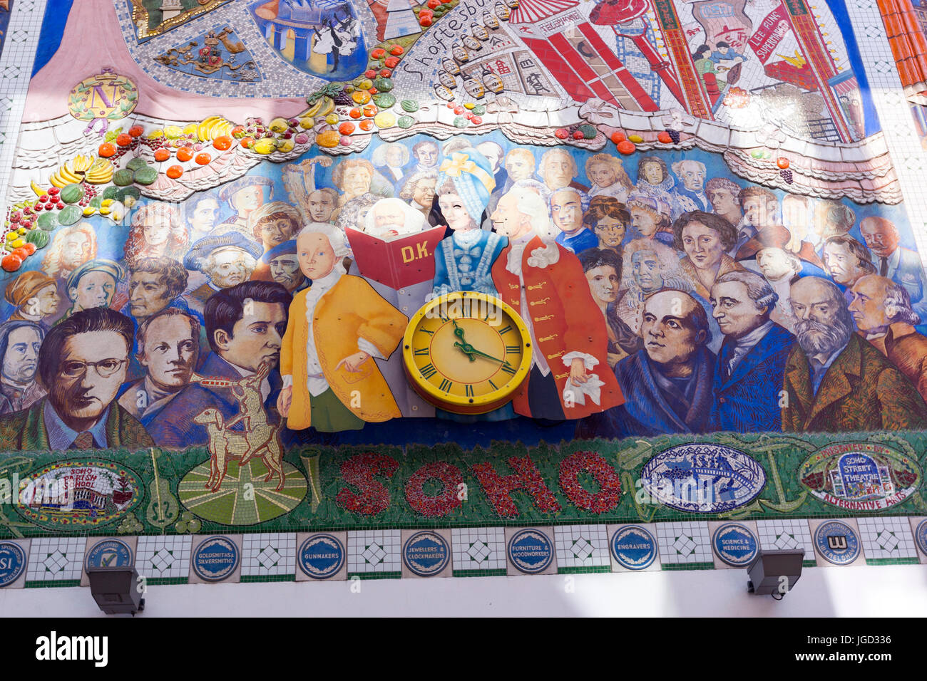 Spirit of Soho Mural 1991. Broadwick St. Carnaby St. Carnaby Street is ...