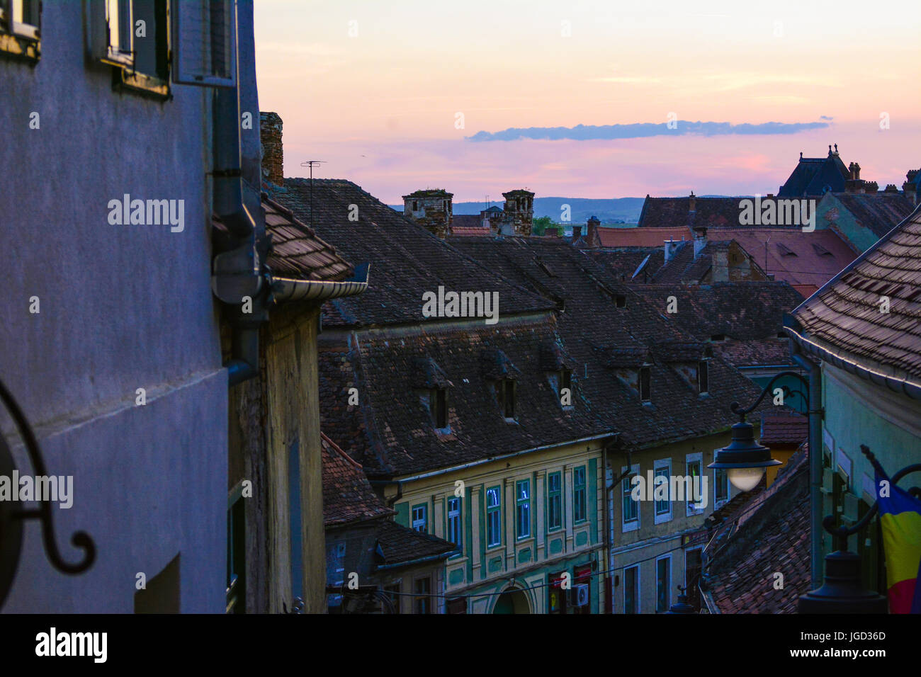 The suburbs of the town Sibiu, in Romania Stock Photo - Alamy