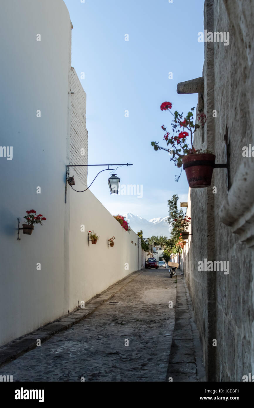 Street of Yanahuara - Arequipa, Peru Stock Photo - Alamy
