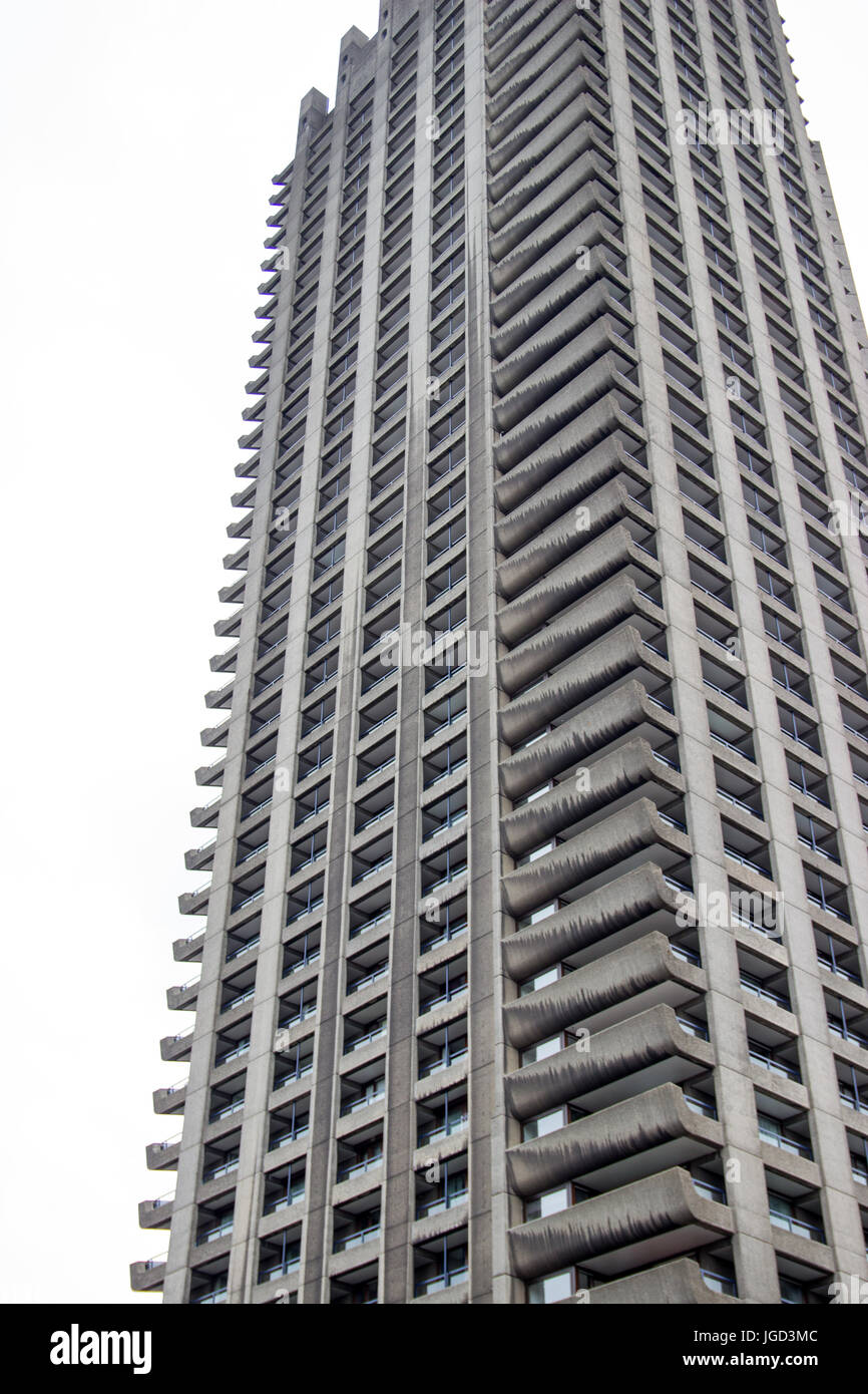 Tall brutalist building in London, England Stock Photo - Alamy