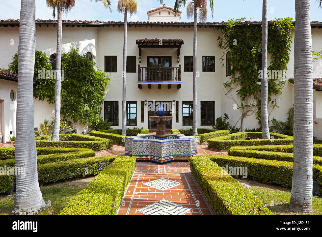 Spanish Colonial residence in Malibu Stock Photo - Alamy