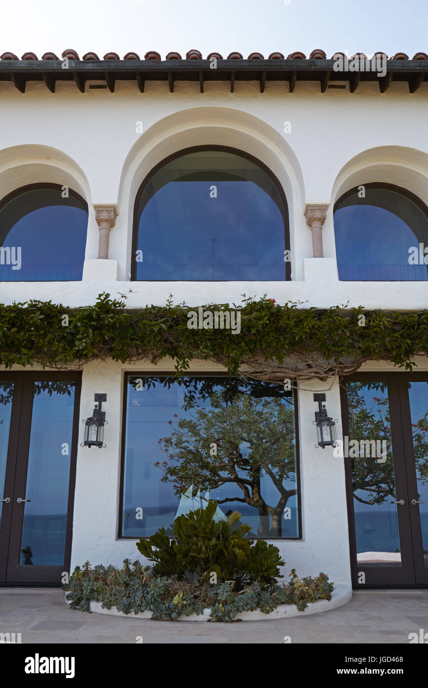 Spanish Colonial residence in Malibu Stock Photo - Alamy