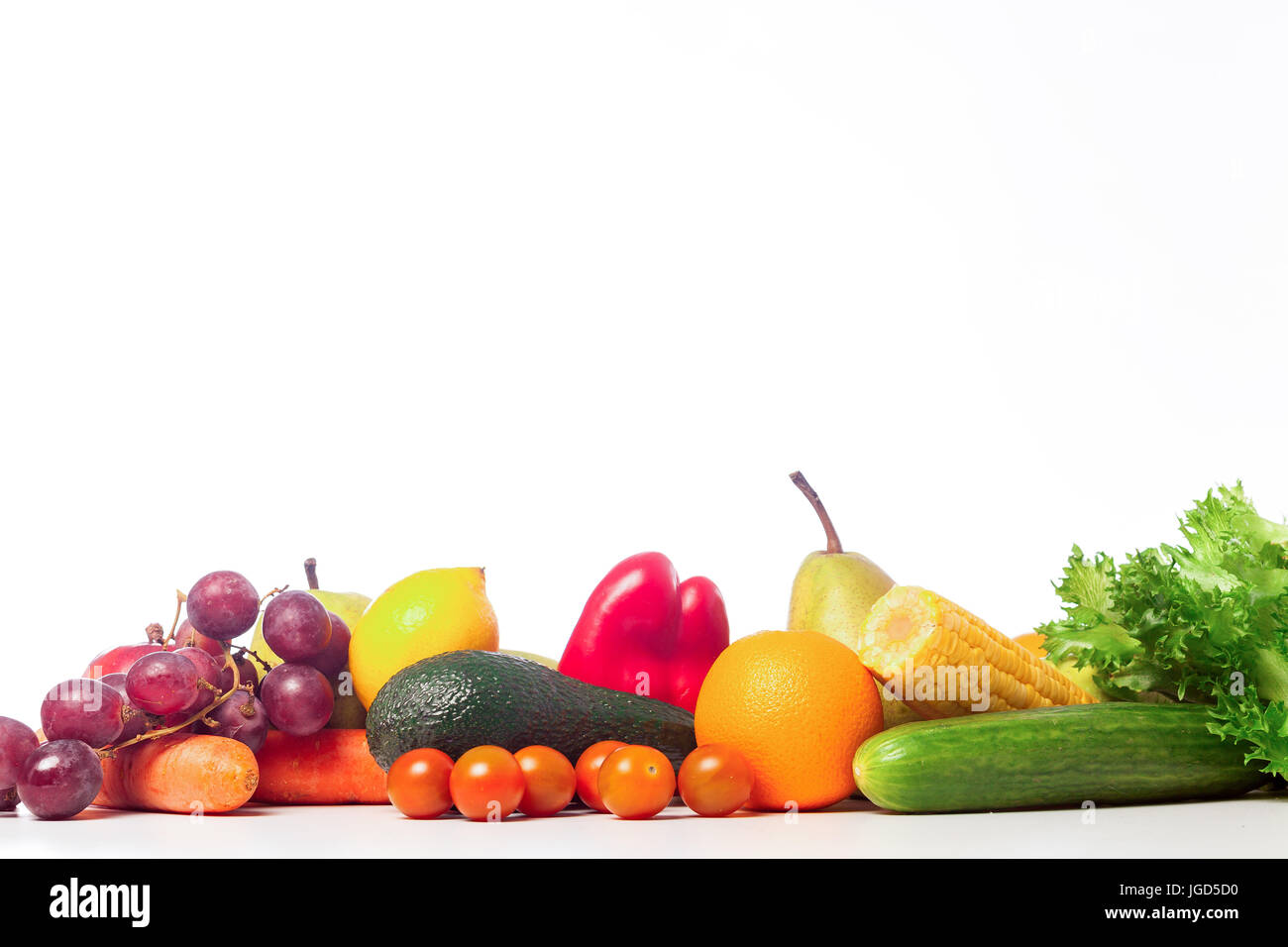 vegetables and fruits. Bright tasty fresh food Stock Photo - Alamy