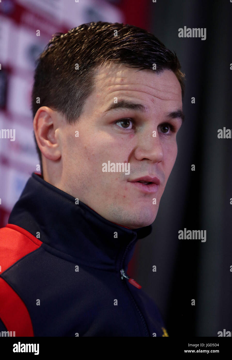 British and Irish Lions Jonny Sexton during the press conference at the ...