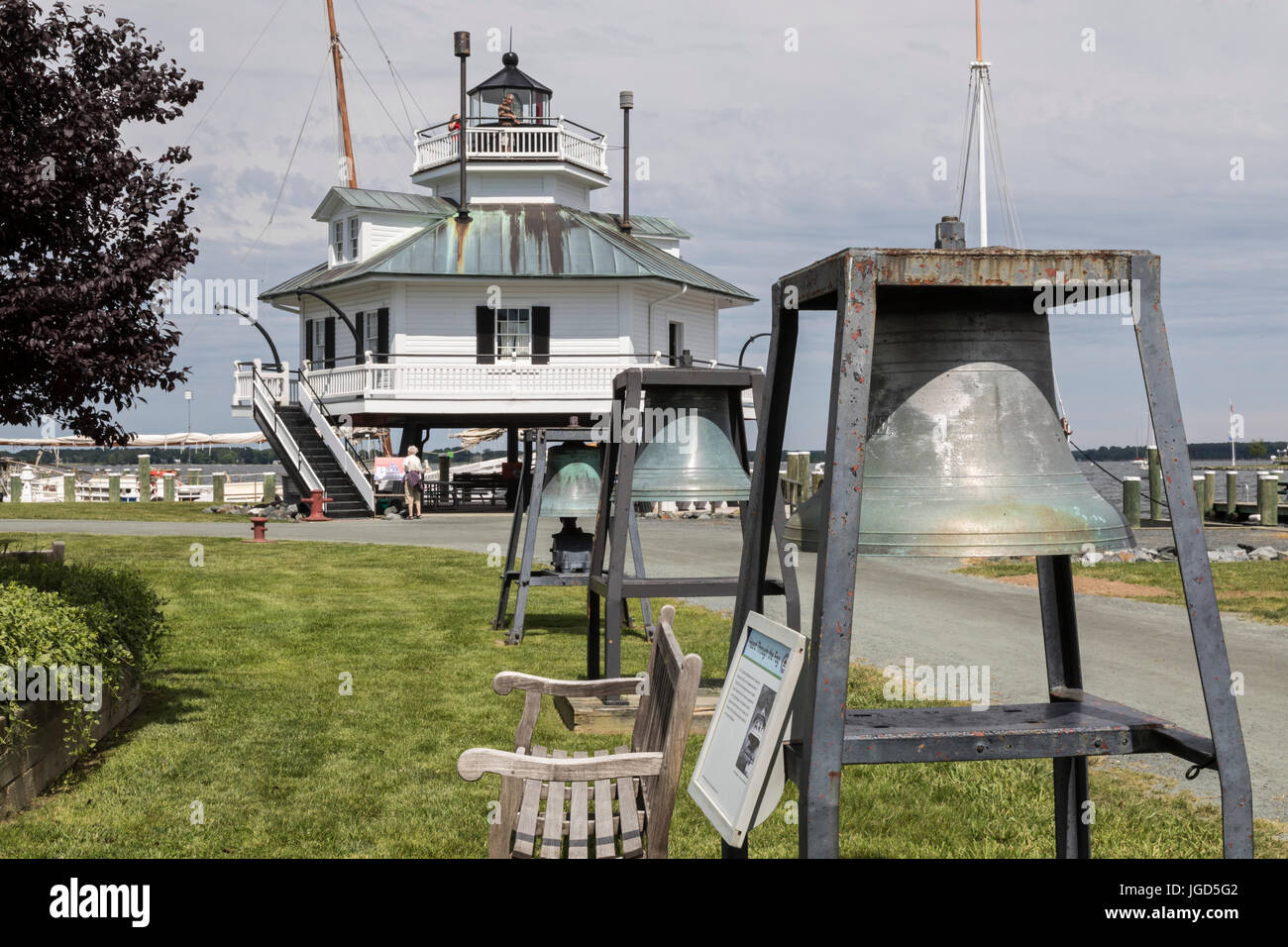 St. Michaels, Maryland - The Hooper Strait Lighthouse, built in 1879 ...