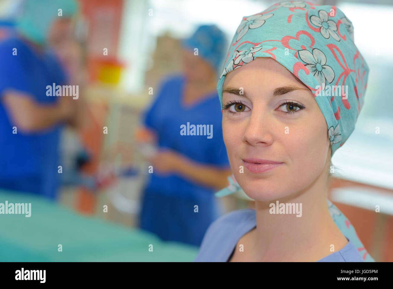 happy young female surgeon after successful operation Stock Photo - Alamy