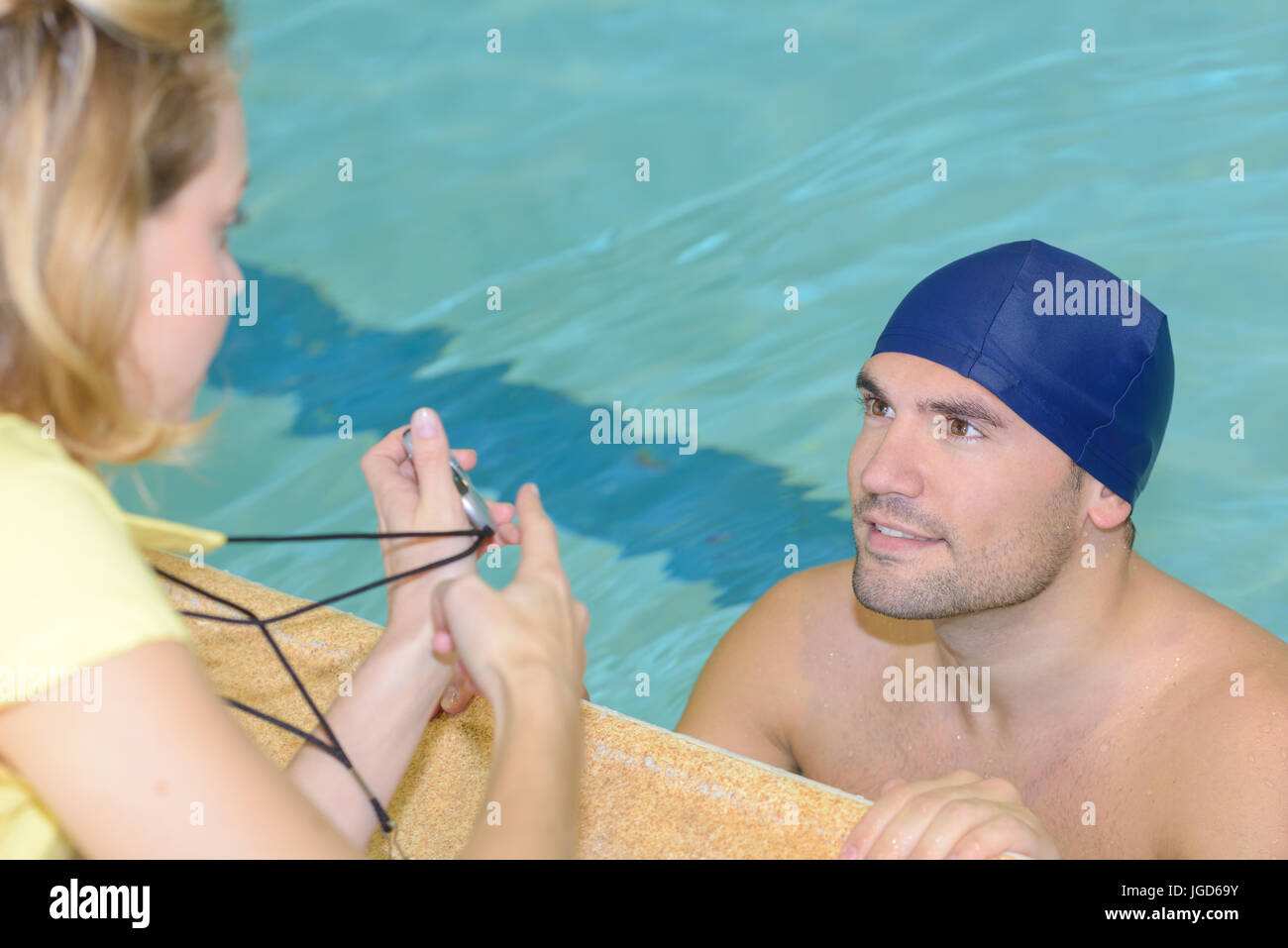 Focused swimmer hi-res stock photography and images - Alamy